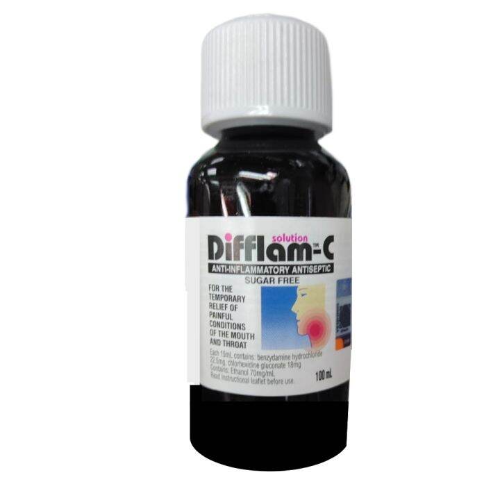 READY STOCKDIFFLAM C SOLUTION ANTI INFLAMMATORY ANTISEPTIC 100ML SORE ...