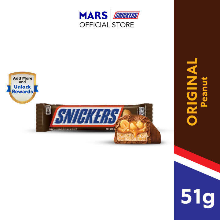 Snickers Peanut Bar Single 51g Chocolate / Recharge | Lazada