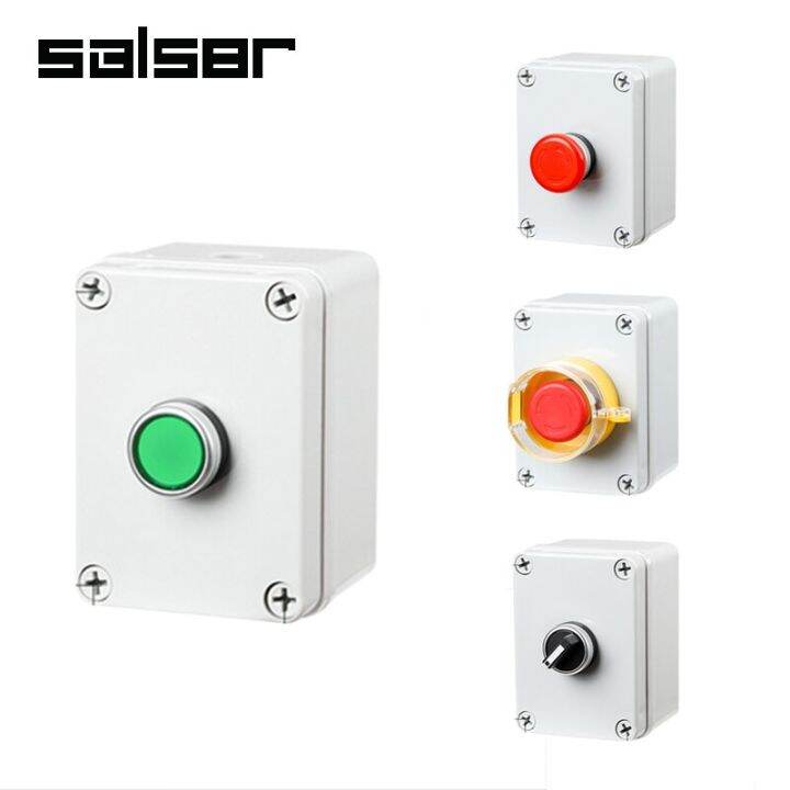 Waterproof Push Button Box Emergency Stop Start Switch Power Supply ...