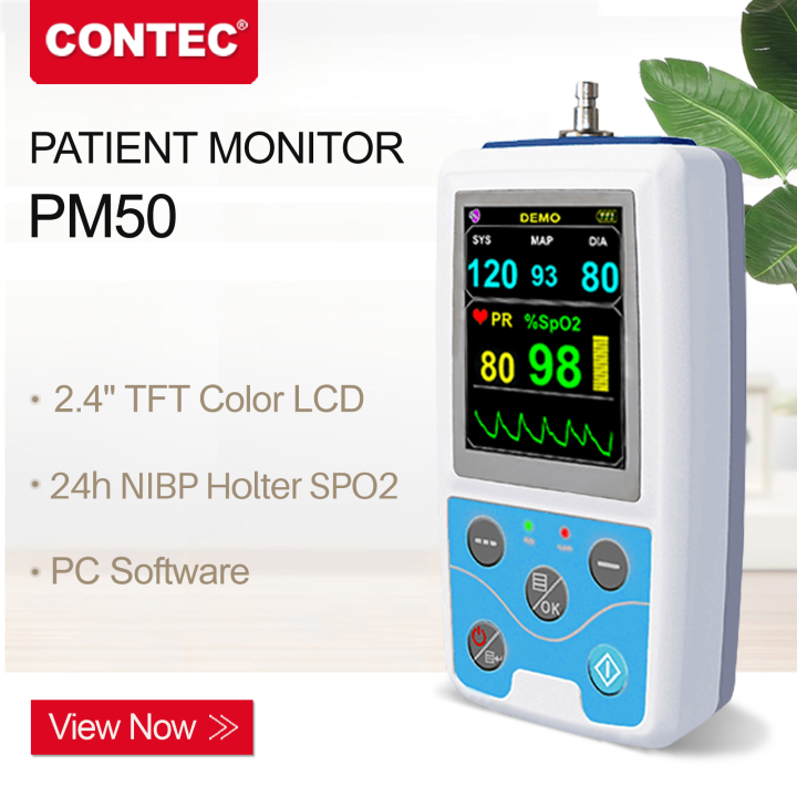 Vital Signs Monitor Patient Monitor SPO2,NIBP,Pulse Rate,24hrs ...