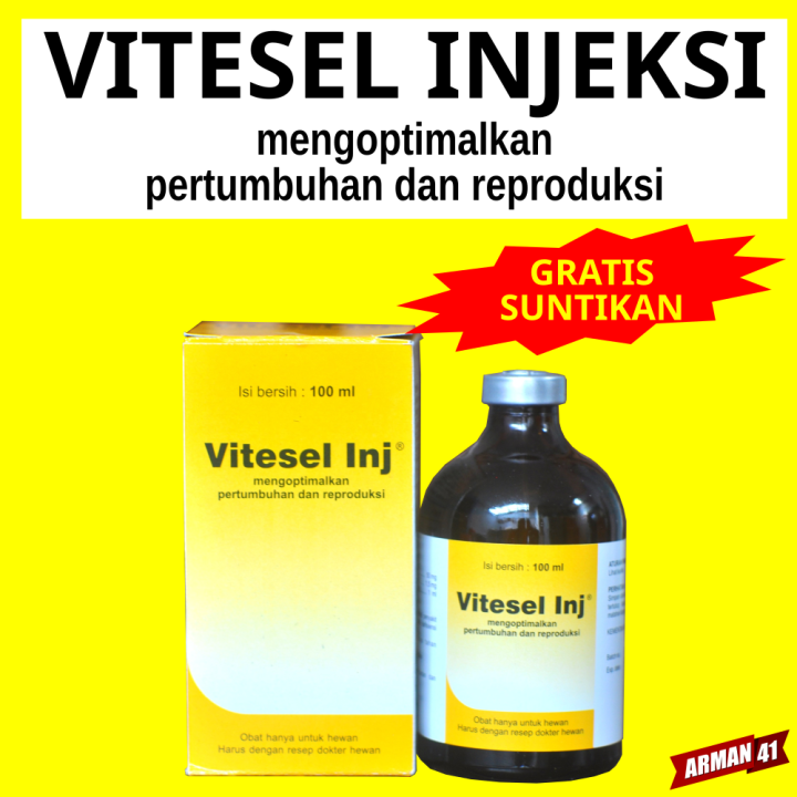Vitamin Pertumbuhan dan Reproduksi VITESEL INJ 100 ml Medion | Lazada ...
