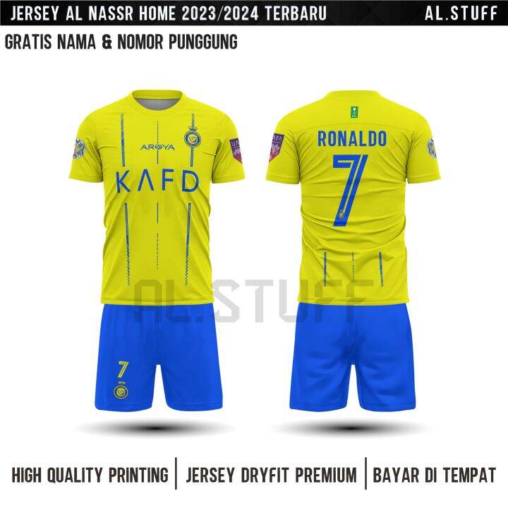 Jersey Al Nassr Terbaru 2023 2024 Premium Gratis Nama Dan Nomor