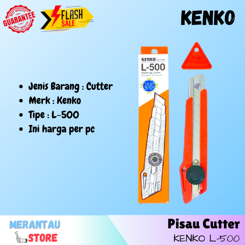 Cutter Kenko Besar L-500 Pisau Cutter Stainless Pisau Cutter Terbaik ...