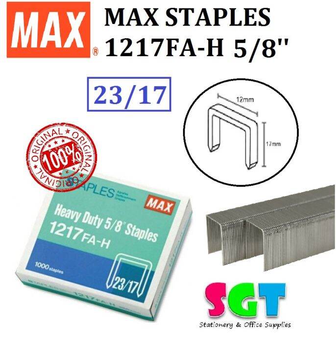 MAX Staples 1217FA-H Bullet - 5/8inch Leg Length | Lazada
