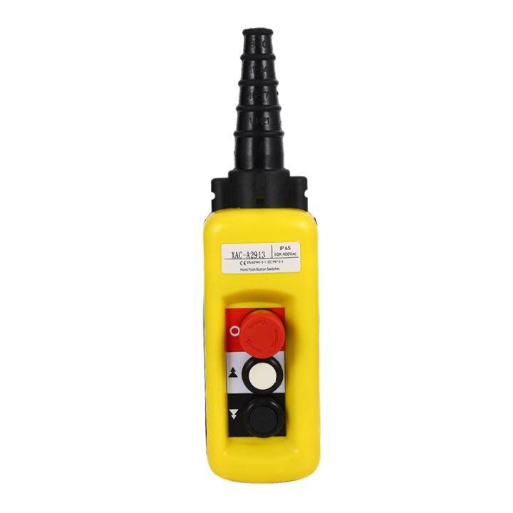 Lift Control Pendant XAC-A2913 Waterproof Handheld Pushbutton Switch with Electric Hoist Handle ...