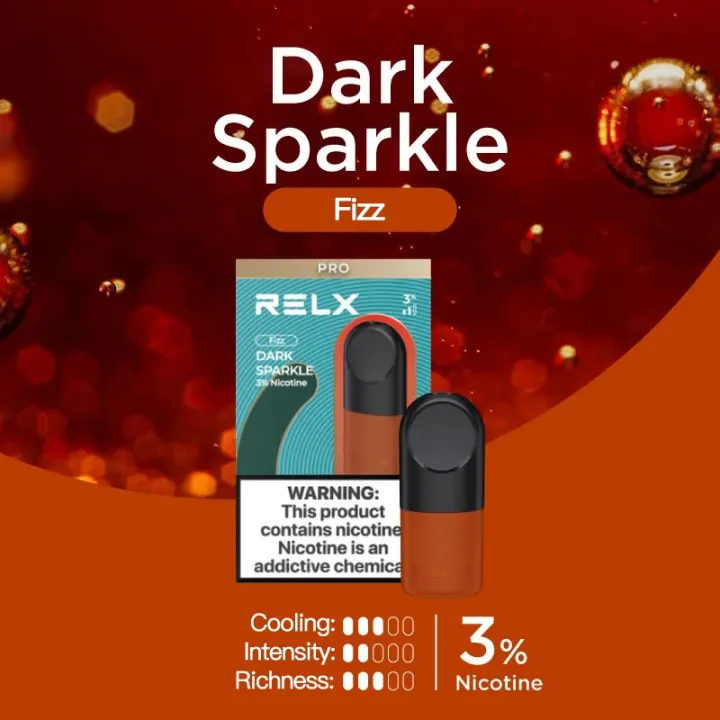 RELX Infinity Pods 1 Pack-Infinity-Dark Sparkle/ Coke Authentic Relx ...