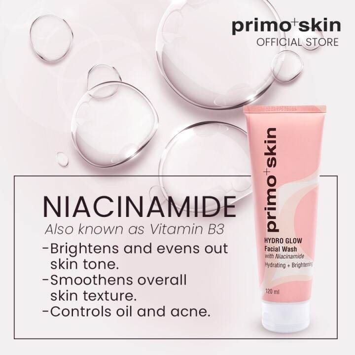 Primo+Skin Hydro Glow Facial Wash w/ Niacinamide 100ML | Lazada PH