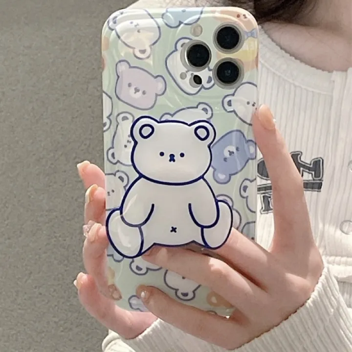 Polar bear Griptok กริ๊บต๊อกติดมือถือน้องหมีขาว 🤍 | Lazada.co.th