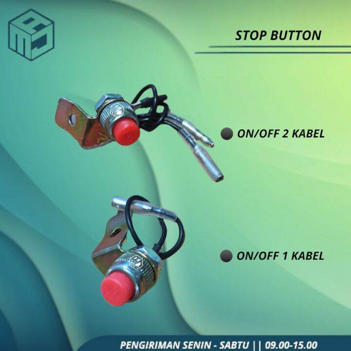 Switch on off tombol saklar Stop Button mesin potong rumput tipe BG328 ...