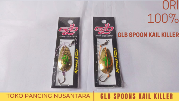 GLB SPOON KILLER SUDAH LENGKAP DENGAN KAIL SPOON CASTING FISH SPOON PANCING BISA BAYAR DIRUMAH ...