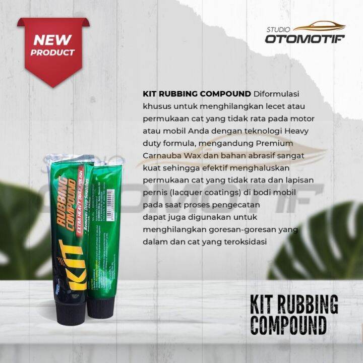 KIT RUBBING COMPOUND MOBIL 60GR / PENGHILANG BARET HALUS BODY MOBIL COD ...