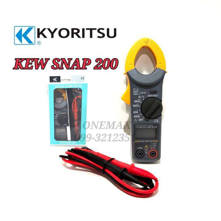 KYORITSU KEW SNAP 200 Digital Clamp Multimeter ดิจิตอลแคลมป์มิเตอร์ แค ...