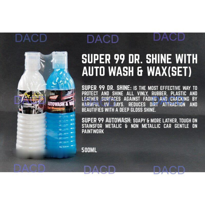 Super 99 NS Dr.Shine With Autowash & Wax 500ML | Lazada