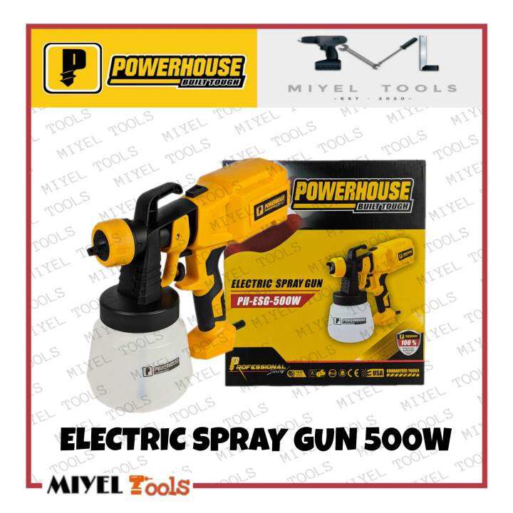 POWERHOUSE HVLP Handheld Portable Electric Sprayer Paint Spray Gun 500W PH-ESG-500W | Lazada PH