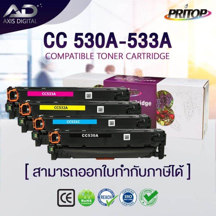 AXIS DIGITAL CC530A/CC531A/CC532A/CC533A สำหรับ สำหรับ HP Color Laserjet CP2020/2025/CM2320 ...