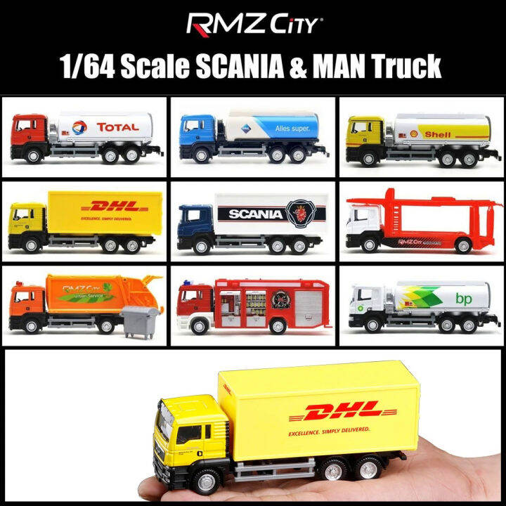 164 Scania Car Trailer Tow Truck MAN Oil Tanker Container Transporter ...
