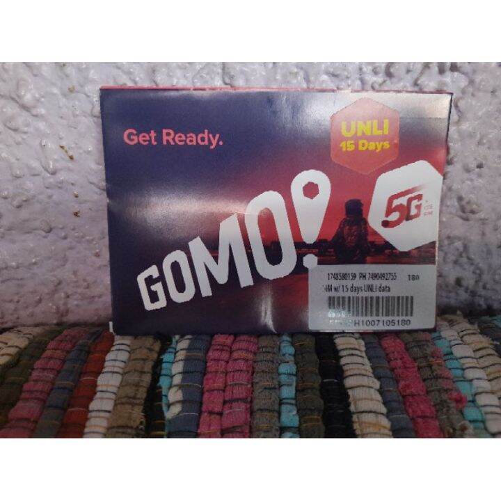 Gomo Sim card 5G (Gomo/ Globe) Check variation 30 days or 30gb No Expiry | Lazada PH