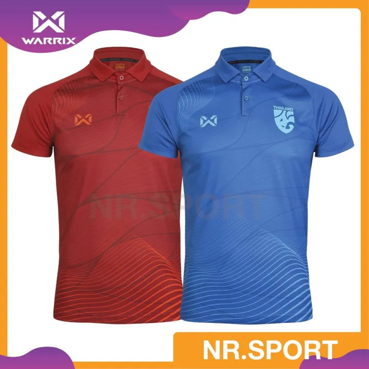 WARRIX เสื้อโปโลทีมชาติไทย WA- 224FBATH30 2022-23 เสื้อฟุตบอลทีมชาติ เกรดเชียร์ | Lazada.co.th
