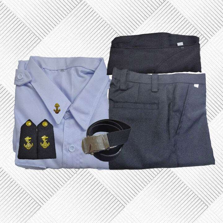 maritime / seaman / marine uniform complete set black liberty | Lazada PH