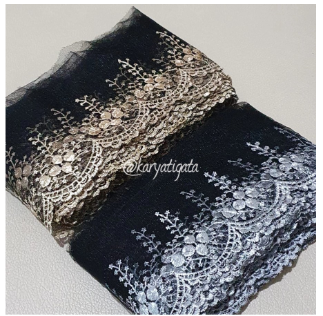 Renda Tile / Tulle Kode 2023 - Emas/Perak (15 Yard) | Lazada Indonesia