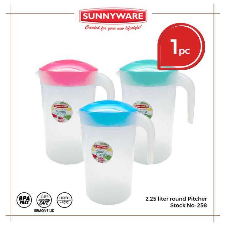 1pc 2.25 Liter Round Pitcher | Sunnyware 258 - Deluxe | Lazada PH