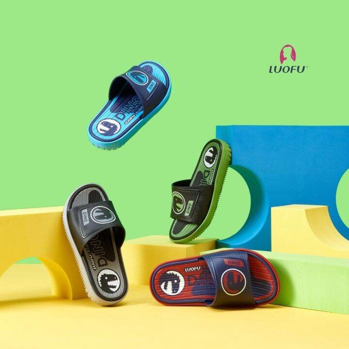 LUOFU Kids EVA Dino Slides Slippers E6168K-E03 | Lazada