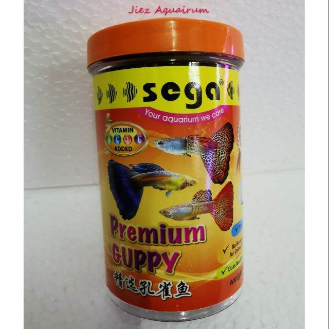 Sega Premium Guppy - Pellet 150g # Makanan Ikan Guppy # | Lazada