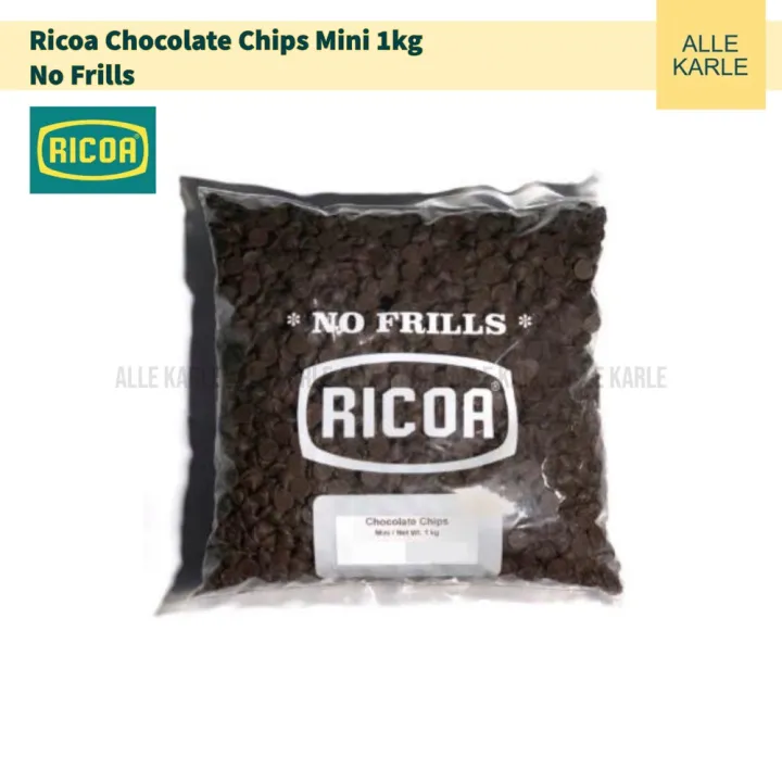 Ricoa Chocolate Chips Mini 1kg- No Frills | Alle Karle LZD | Lazada PH