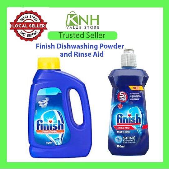 Finish Dishwasher Cleaning Lemon Powder (1kg) and Finish Dishwashing ...