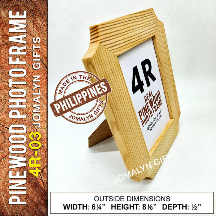 4R Photo Frame, 4R-03, Made from Pinewood, Made in the Philippines by ...