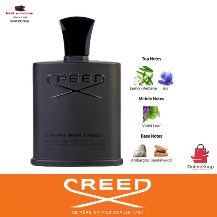 Original CREED Green Irish Tweed EDP Perfume 100ml for Men,spray,with ...