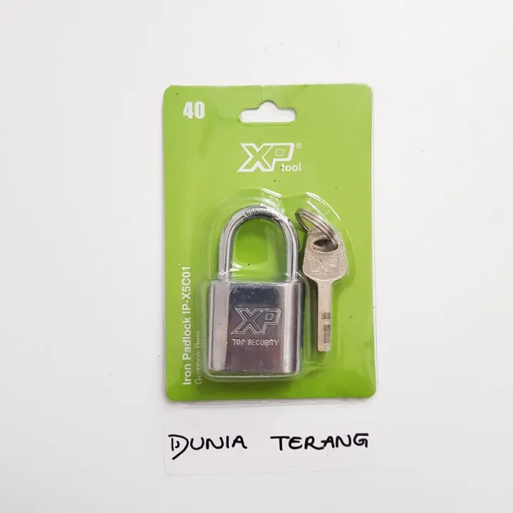 Gembok Putih XP TOOL 40mm LEHER PENDEK 40 mm - Kunci Gt Gembok Pagar ...