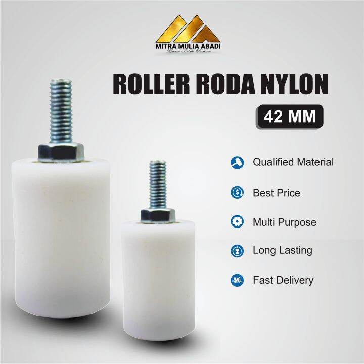Roller Roda Nylon/Roller Pintu Pagar./Pintu Garasi/Pintu besi / Roller ...