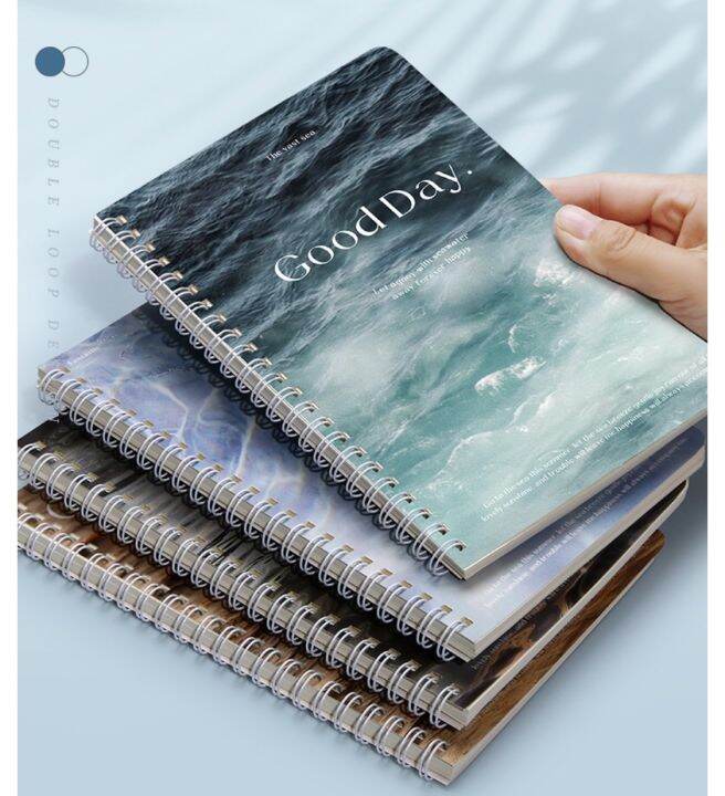 Miss.J Random Design A5 Notebook 60 Sheets Spiral Book Painting Design ...
