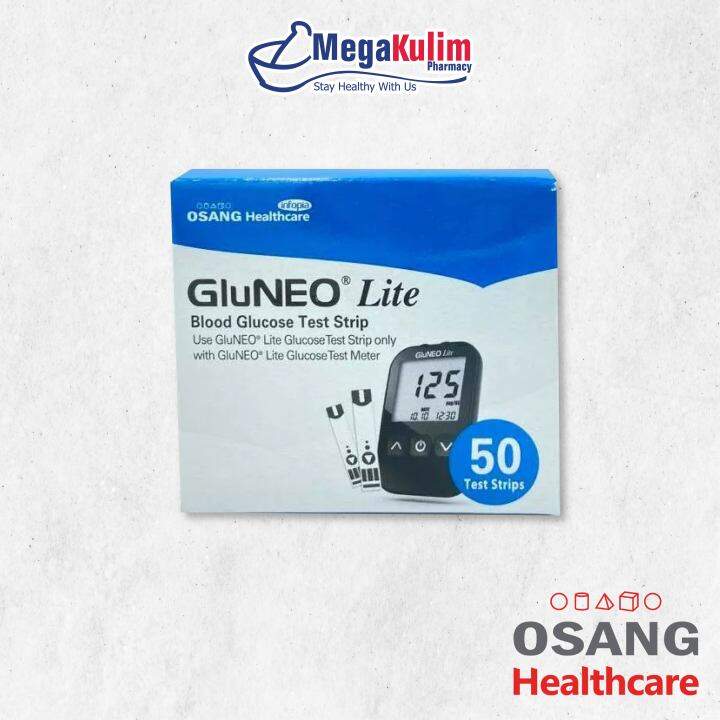 Gluneo Lite Blood Glucose Test Strips 50's | Lazada