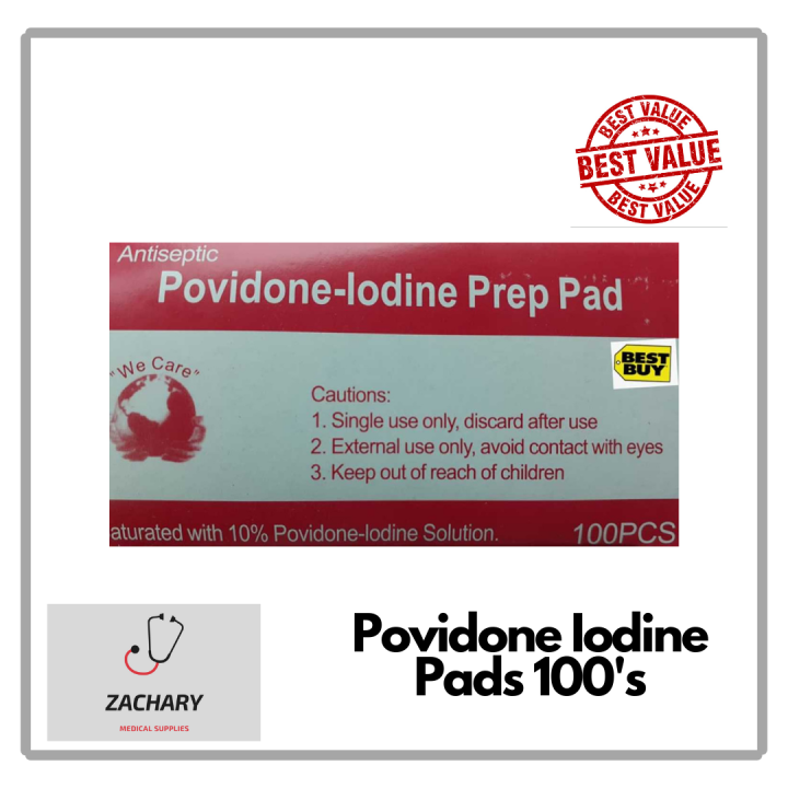 Povidone Iodine Pads 100's | Lazada PH