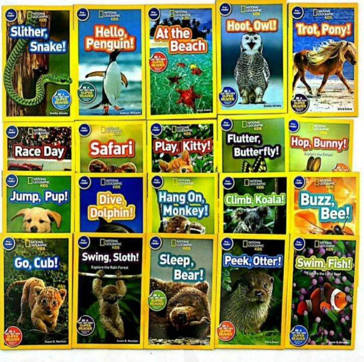 20 English picture books per set, National Geographic Children's Pre ...