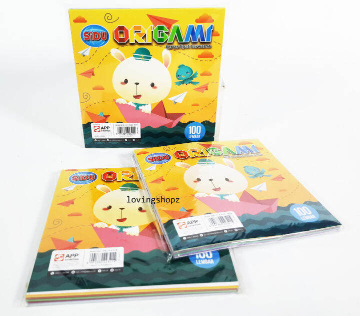 Kertas Origami Besar Warna, Kertas Lipat Origami Besar Merk SIDU ukuran ...