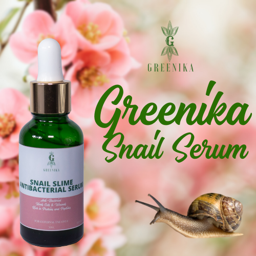 [ 3x Whitening Vitamin E ] Greenika Moisturizing Snail Slime Serum