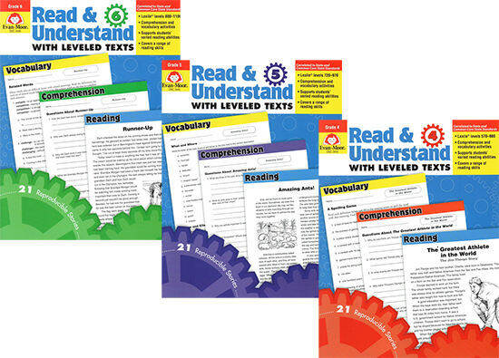 Read understand with leveled texts grade 4-6 difficulty graded reading ...