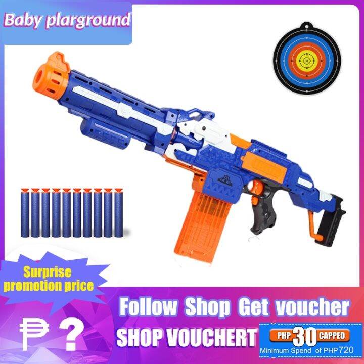 The New Electric Soft Bullet Machine Gun Laruang Pistol Blaster PUBG ...