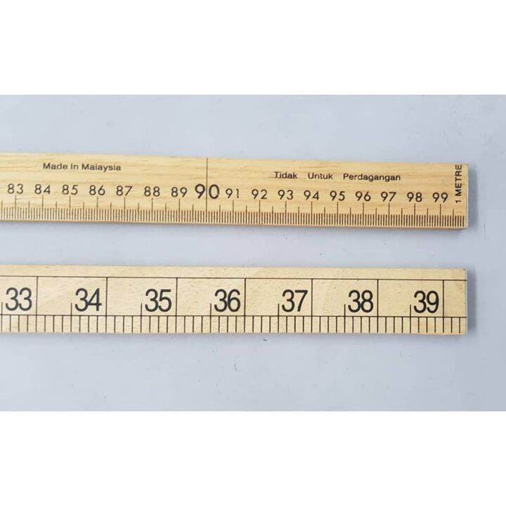 Pembaris Meter (kayu) / Meter Ruler (SH) | Lazada