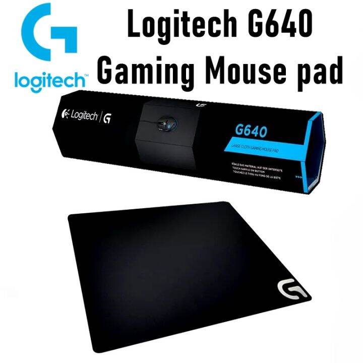 แผ่นรองเม้าส์เกมมิ่ง Logitech G640 Large Cloth Gaming Mouse pad - Black | Lazada.co.th