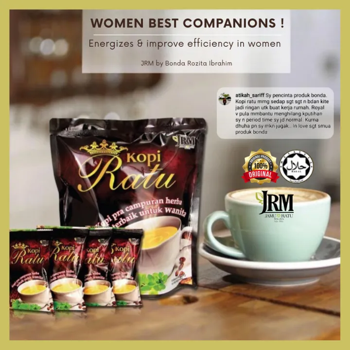 Kopi Ratu Jrm By Bonda Rozita Ibrahim Sugar Free 15sachetpack Premium Lazada