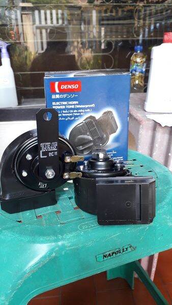 KLAKSON DENSO KEONG WATERPROOF ORIGINAL ISI 2PC 12 VOLT, HIGH DAN LOW ...