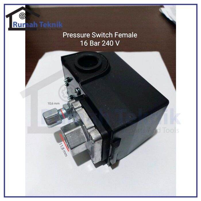 Pressure Switch Otomatis Kompresor Angin 16 Bar 1 Phase 240 V | Lazada ...