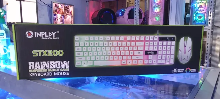 INPLAY STX200 RAINBOW KEYBOARD AND MOUSE | Lazada PH