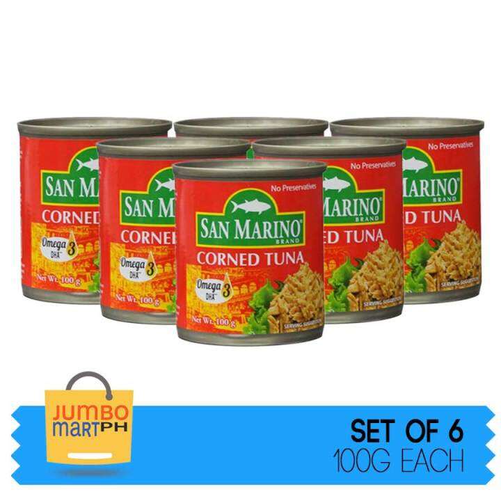 SAN MARINO CORNED TUNA 100G / SET OF 6 | Lazada PH