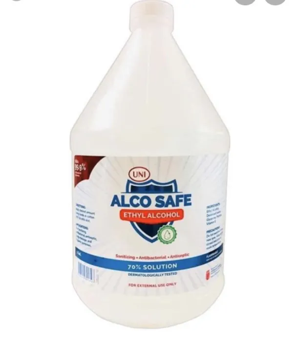 NS94 1 Gallon or 3.2 Liters 70% Solution UNI Ethyl Alco Safe Alcohol ...