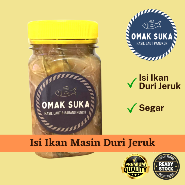 Isi Ikan Masin Duri Jeruk Premium 5A (300g) [Tebal Sedap Tak Hancur ...
